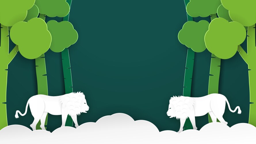 Wildlife animals with manipulation concept Vector Image