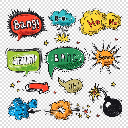 Comic Speech Bubble Royalty Free Vector Image Vectorstock
