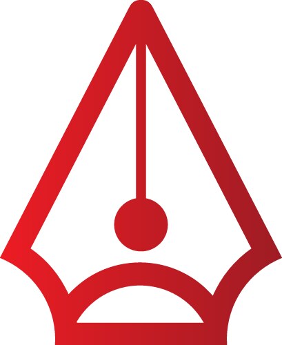 Lighthouse and fountain pen logo design Royalty Free Vector