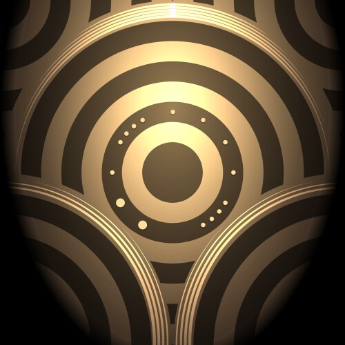 Black circular background Royalty Free Vector Image