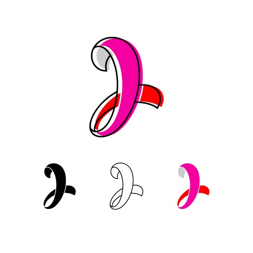 Cursive font handwritten script alphabet Vector Image