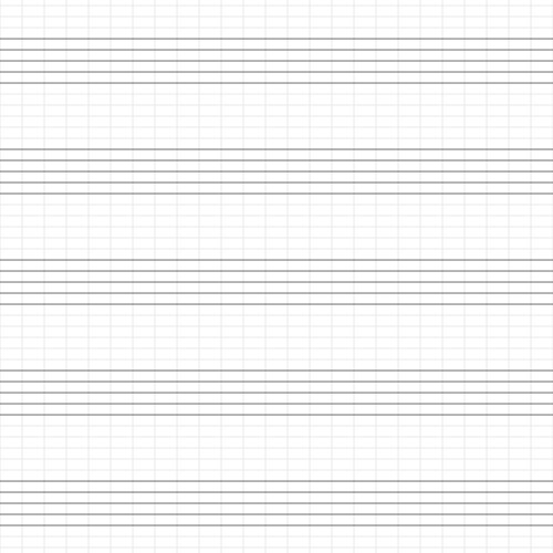 Music blank note stave seamless pattern Royalty Free Vector