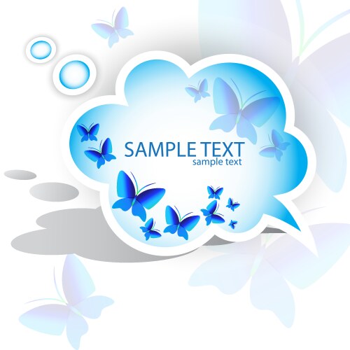 Butterfly Bubble Speech Vector Images (over 440)