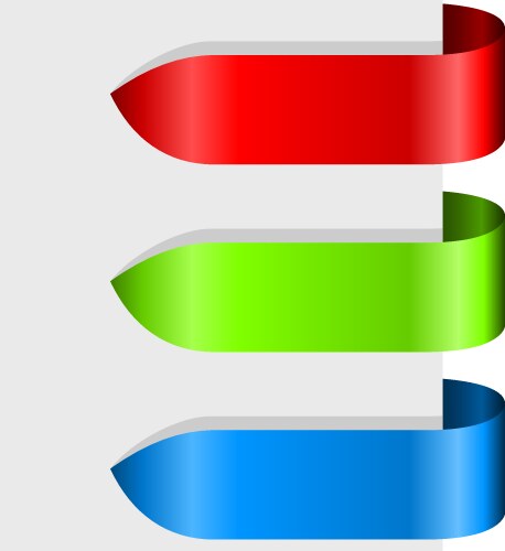 Arrow ribbon signs Royalty Free Vector Image - VectorStock