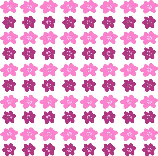 Pink retro floral pattern texture wallart Vector Image