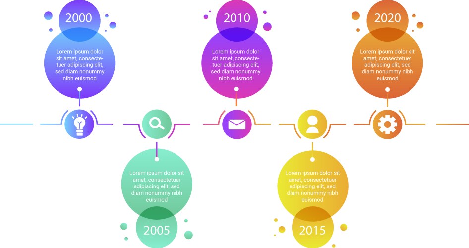 Timeline template for infographic Royalty Free Vector Image