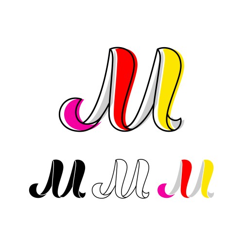 Cursive M Vector Images (47)