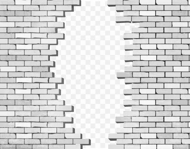 Black frame on white brick wall mock up Royalty Free Vector