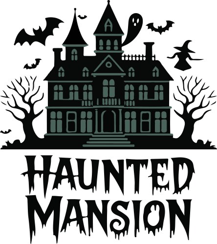 Spooky grand old mansion Royalty Free Vector Image