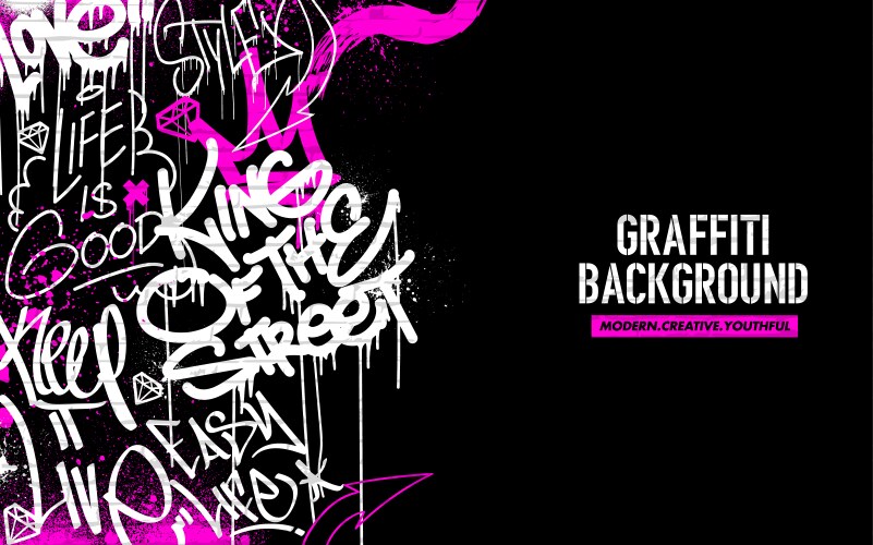 Graffiti background Royalty Free Vector Image - VectorStock