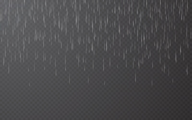 Falling rain realistic background Royalty Free Vector Image