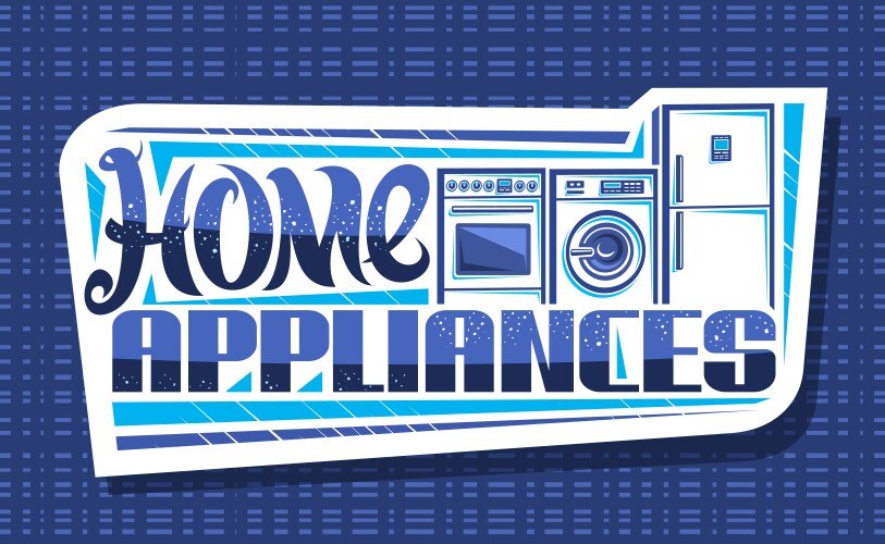 Logo for kitchen appliances Royalty Free Vector Image