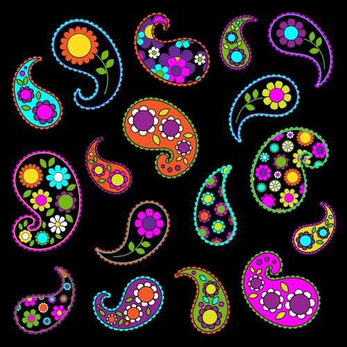 Colorful Paisley Vector Images (over 13,000)