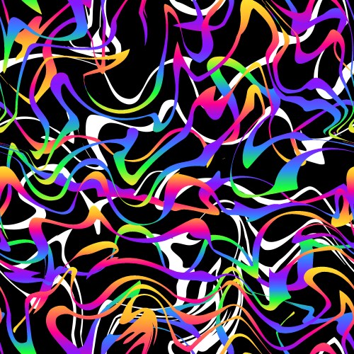 Wavy colourful gradient seamless pattern Vector Image