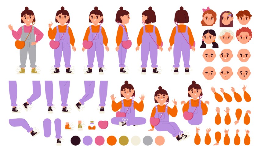 Character for Animation Body Parts Vector Images (over 2,500)