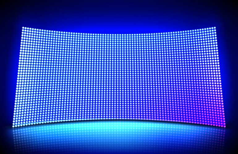 Led screen texture Royalty Free Vector Image - VectorStock