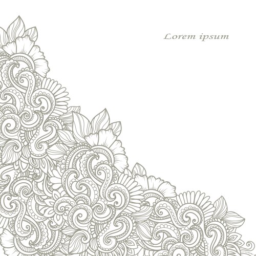 Floral border Royalty Free Vector Image - VectorStock