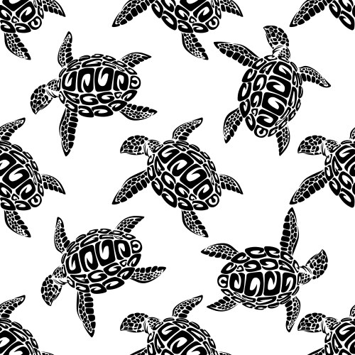 Decorative turtles Royalty Free Vector Image - VectorStock