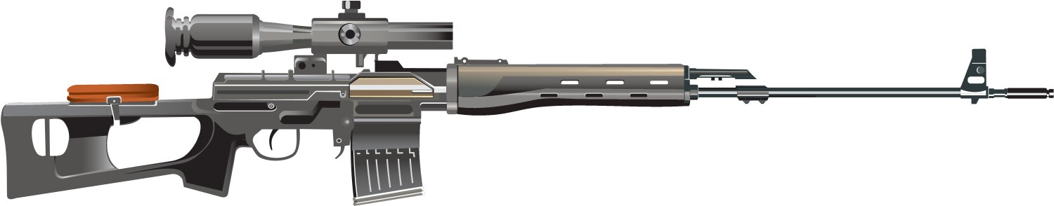 Vintage sniper rifle template Royalty Free Vector Image
