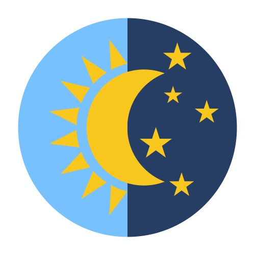 Day and night symbol Royalty Free Vector Image