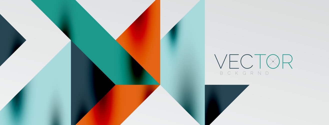 Tech minimal overlapping triangle shapes elements Vector Image