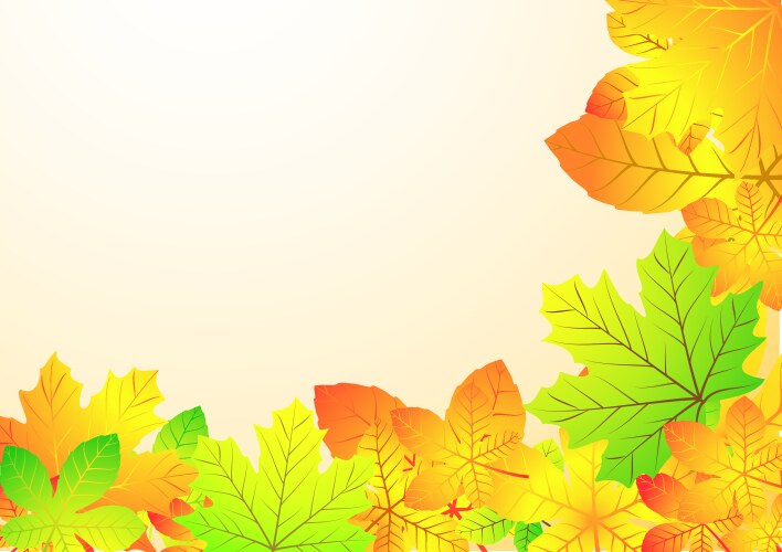 Simple autumn background Royalty Free Vector Image