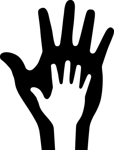 Caring hand Royalty Free Vector Image - VectorStock