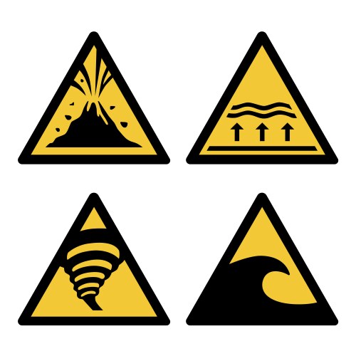 Disaster Warning Sign Vector Images (over 7,400)