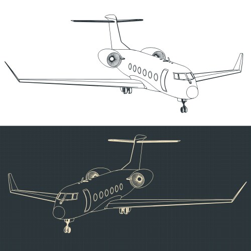 Private Jet Drawing Vector Images (over 180)