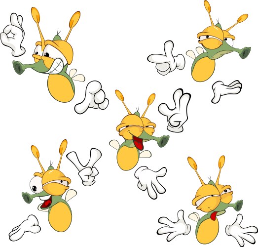 Firefly cartoon character Royalty Free Vector Image