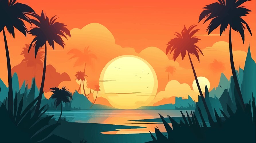 Beach Sunrise Vector Images (over 29,000)