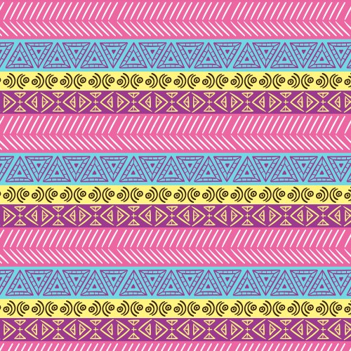Hand drawn boho pattern design Royalty Free Vector Image
