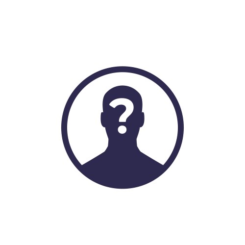 Unknown person Royalty Free Vector Image - VectorStock