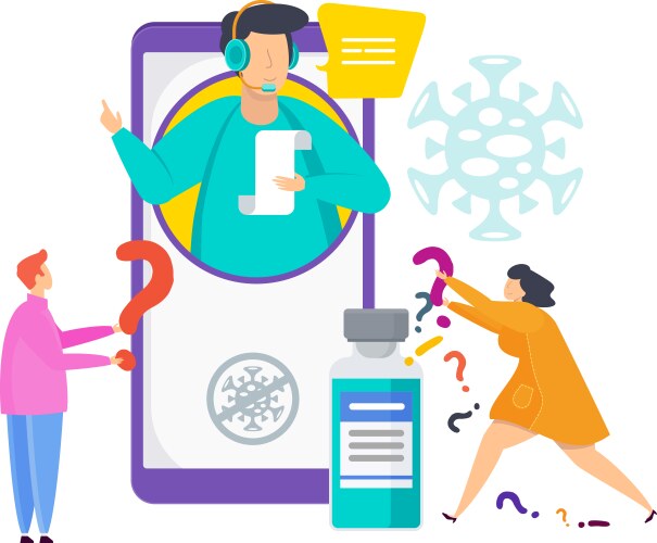 Understanding explanation of information Vector Image