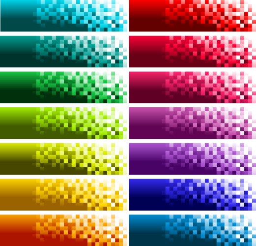 Blue pixel background Royalty Free Vector Image