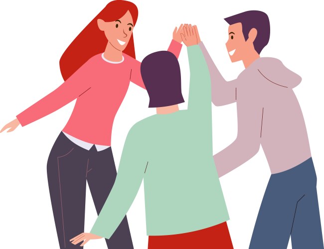 High Five Cartoon Vector Images (over 1,800)