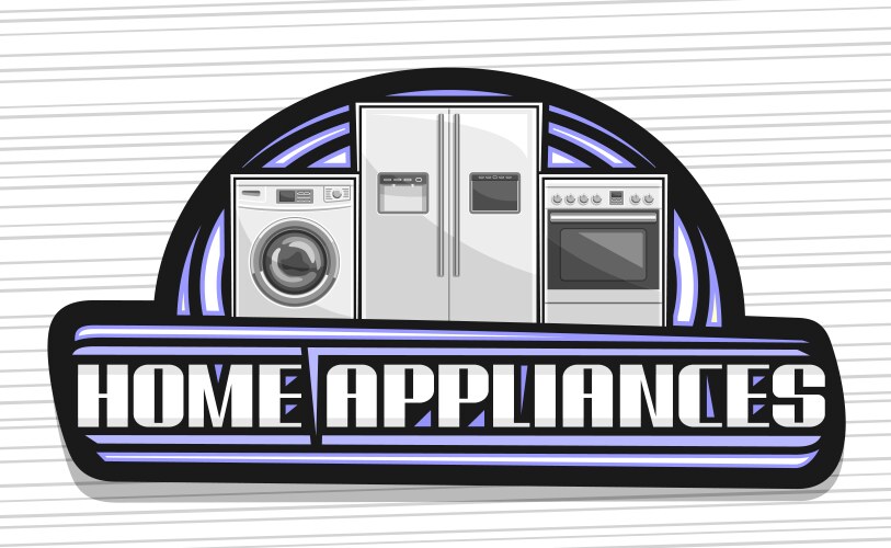 Logo for appliance store Royalty Free Vector Image