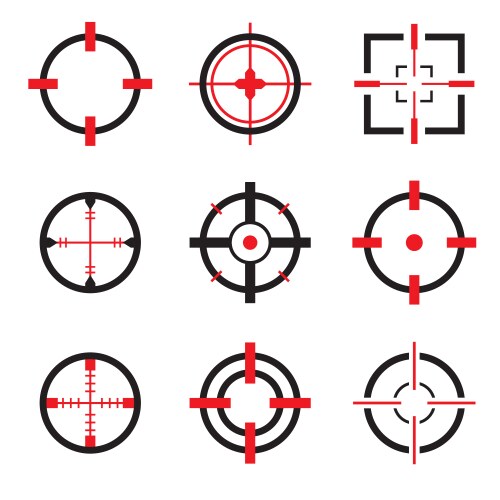 Red Crosshair Vector Images (over 3,300)