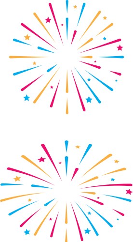 Line Art Firework Burst Icon Royalty Free Vector Image