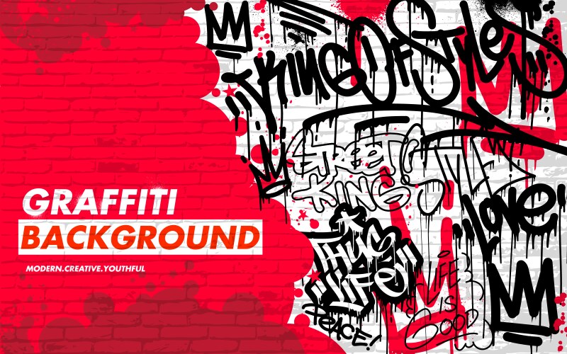 Graffiti background Royalty Free Vector Image - VectorStock