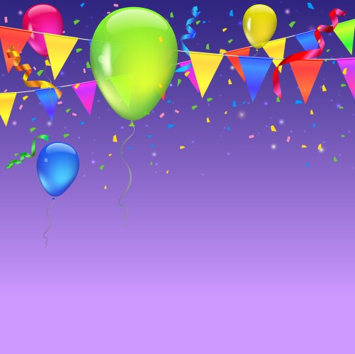 Violet birthday background Royalty Free Vector Image
