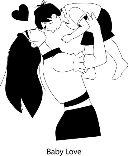 Baby love Royalty Free Vector Image - VectorStock