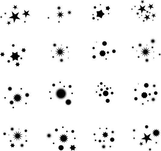 Black star Royalty Free Vector Image - VectorStock