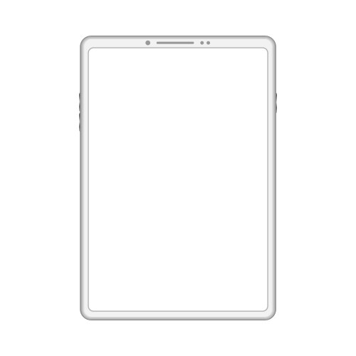 Outline line style of new version tablet Vector Image