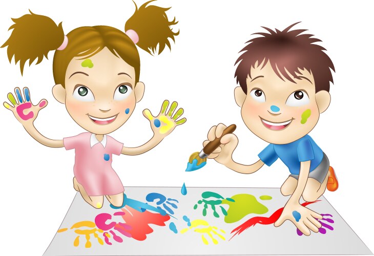 School children Royalty Free Vector Image - VectorStock