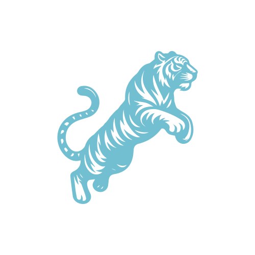 Fast tiger logo Royalty Free Vector Image - VectorStock