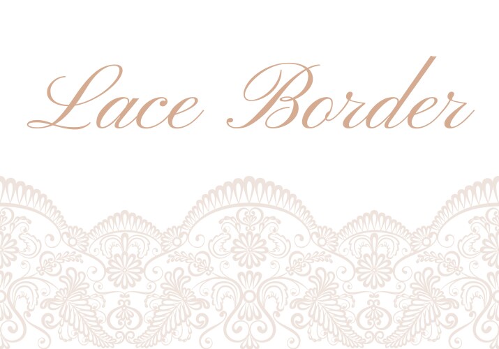 Lace border card Royalty Free Vector Image - VectorStock