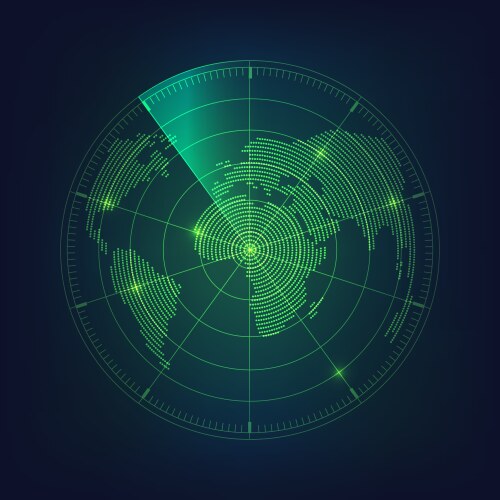 Satellite radar Royalty Free Vector Image - VectorStock