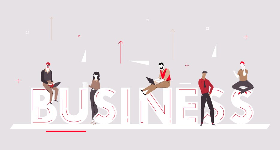 Simple decorative symbols - flat design style Vector Image