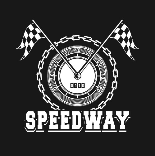 Speedway racing Royalty Free Vector Image - VectorStock